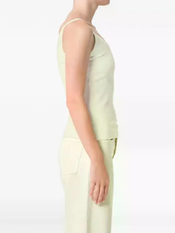 AGOLDE Ribbed-knit Scoop-neck Tank Top