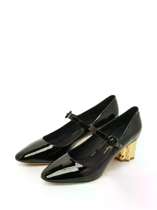 FERRAGAMO Patent Leather Mary Jane Pumps