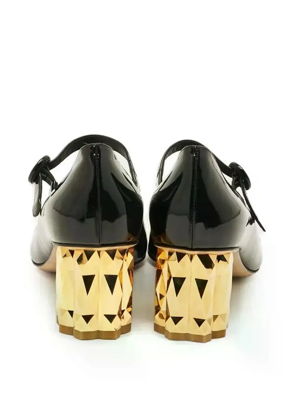 FERRAGAMO Patent Leather Mary Jane Pumps