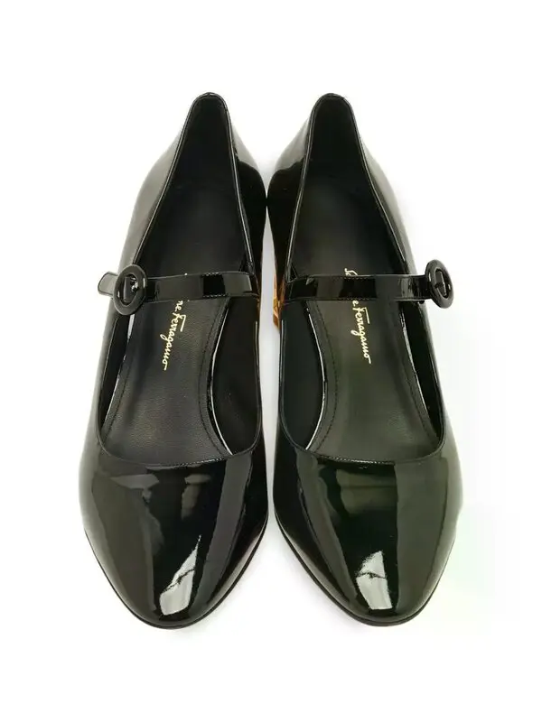 FERRAGAMO Patent Leather Mary Jane Pumps