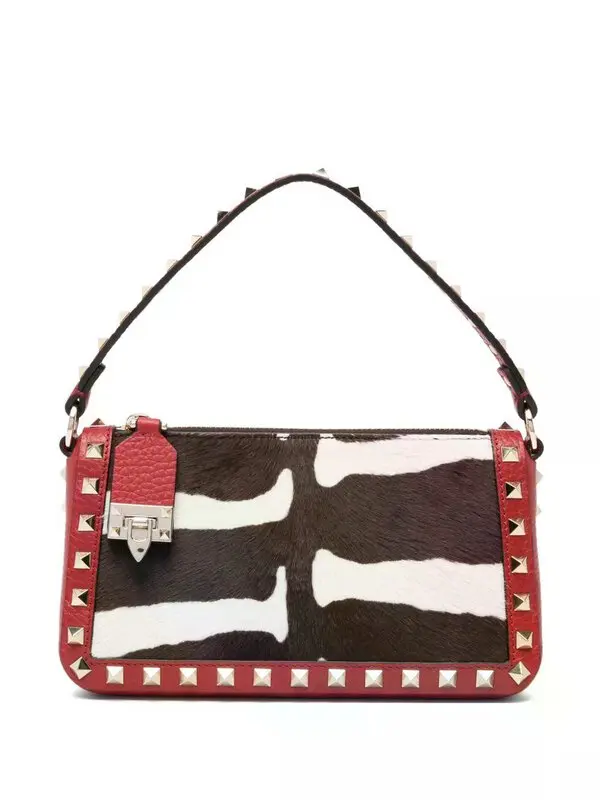 Valentino Garavani Rockstud Zebra-print Tote Bag