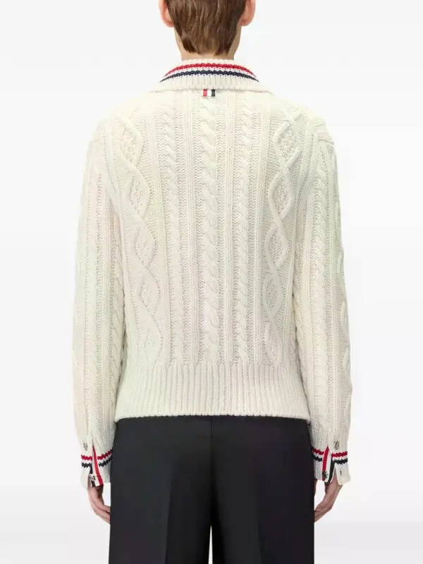 Thom Browne Aran Cable-knit Sweater