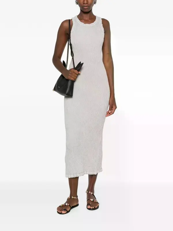 Issey Miyake Textured Midi Dress