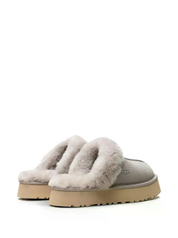 UGG Disquette Shearling-trim Mules