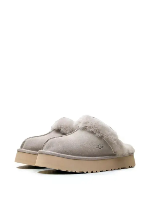 UGG Disquette Shearling-trim Mules