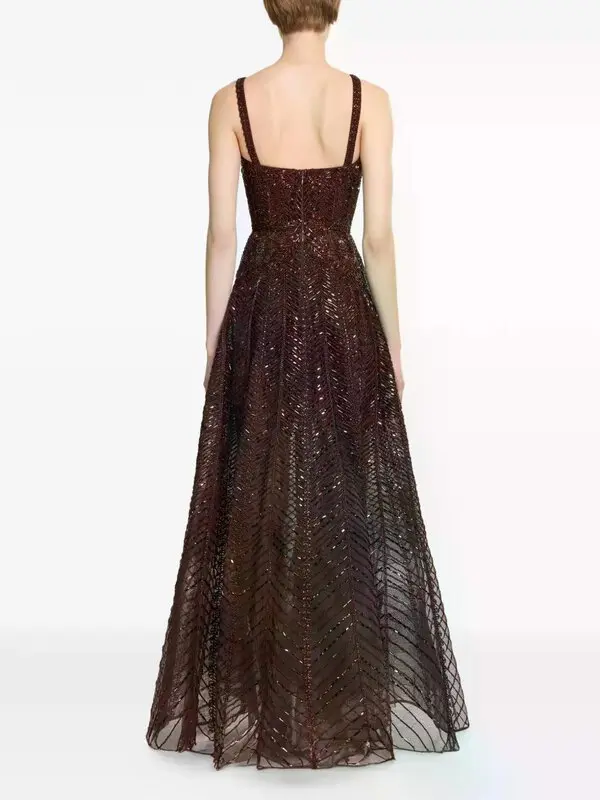 Elie Saab Beaded Maxi Dress