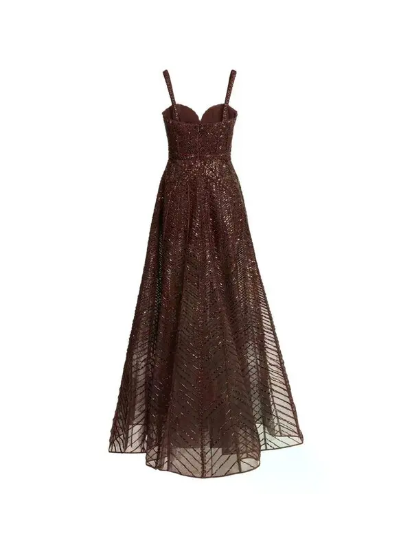 Elie Saab Beaded Maxi Dress