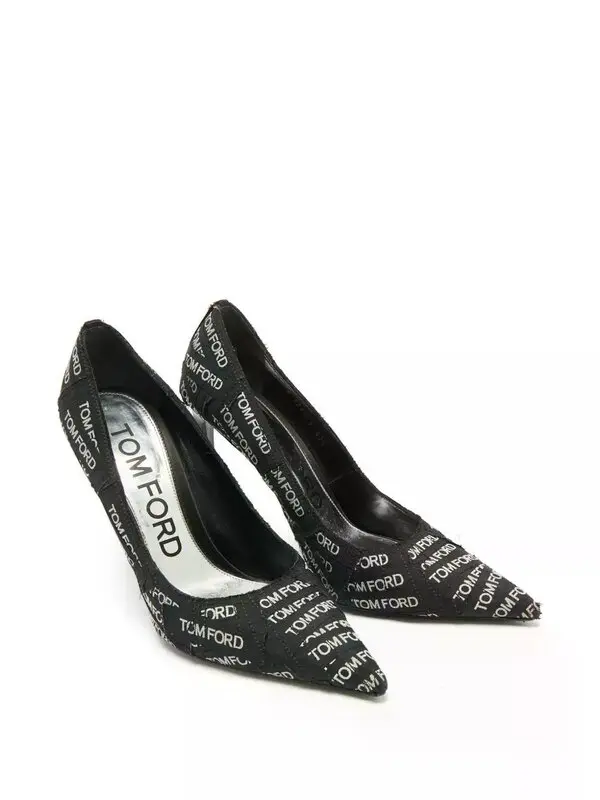 TOM FORD Logo-print Pointed-toe Pumps