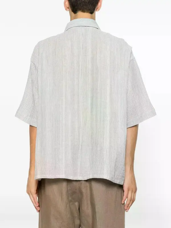 WON HUNDRED Striped Short-sleeve Shirt