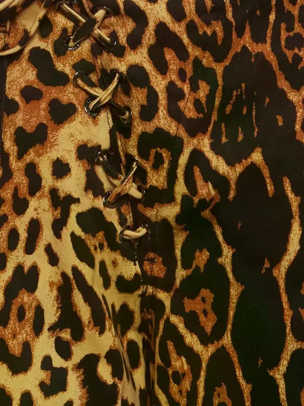424 Leopard Print Cargo Pants