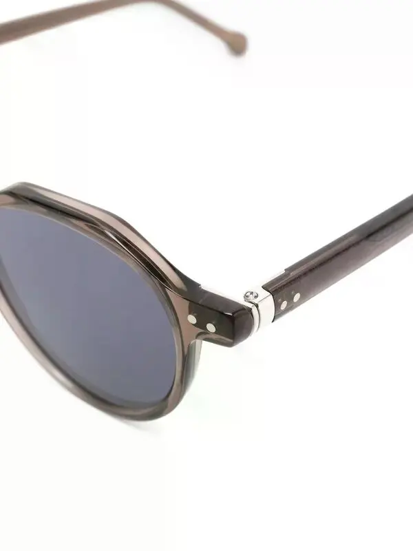 LESCA Icon Round-frame Sunglasses