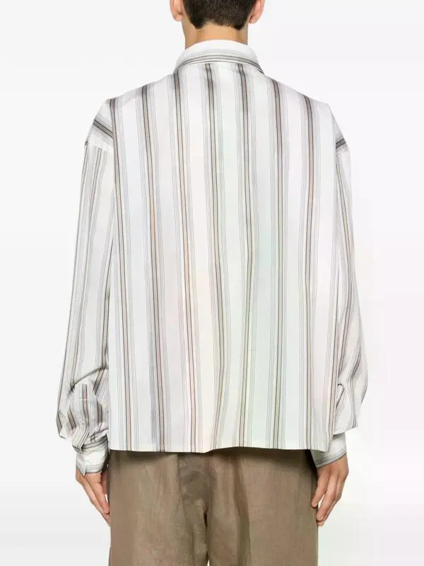WON HUNDRED Maza Stripe-print Shirt