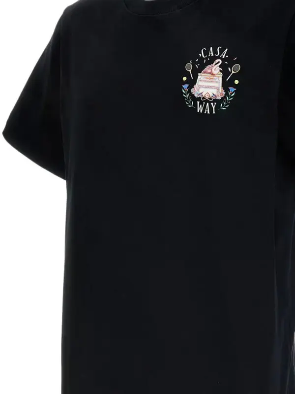 Casablanca Classic Graphic-print T-shirt - Black