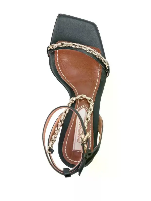Zimmermann Crescent Chain Sandals