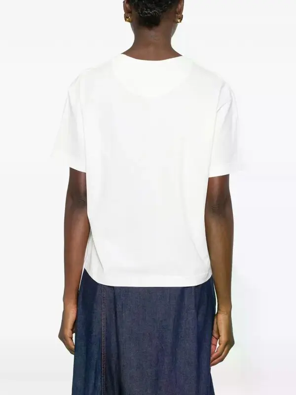 Alexander McQueen Ivory Floral Print T-shirt