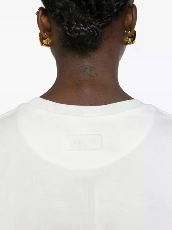 Alexander McQueen Ivory Floral Print T-shirt