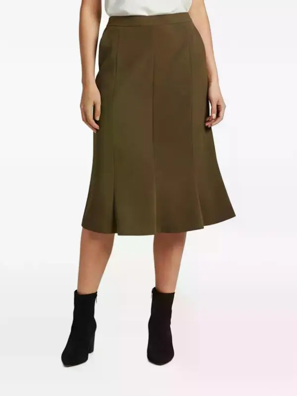 Brunello Cucinelli Stretch Crepe A-line Skirt
