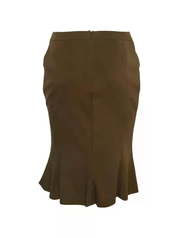 Brunello Cucinelli Stretch Crepe A-line Skirt