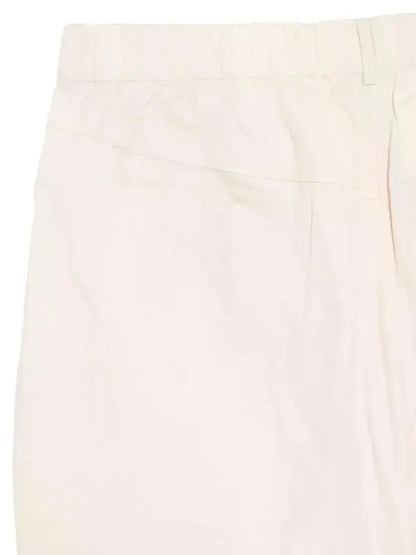PSOPHIA Cream Elasticated Waistband Tapered Trousers