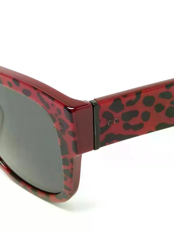 Dolce & Gabbana Leopard Print Wayfarer Sunglasses