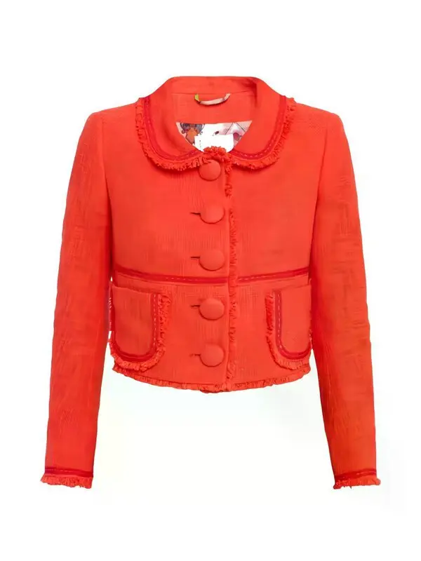 MAISON COMMON Bouclé Tweed Jacket With Fringe
