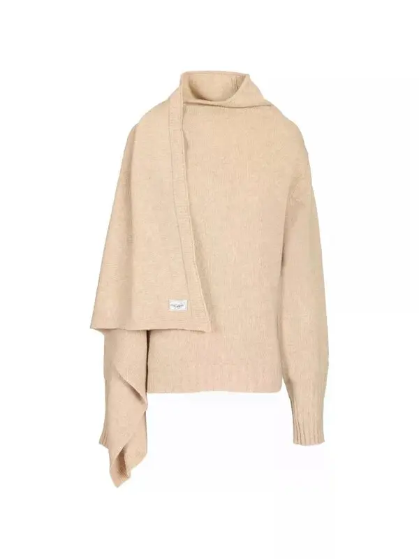 Attico Draped-detail Sweater