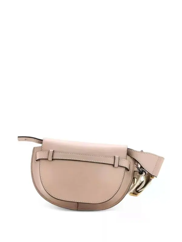 Loewe Gate Dual Shoulder Bag Leather Small - Neutrals