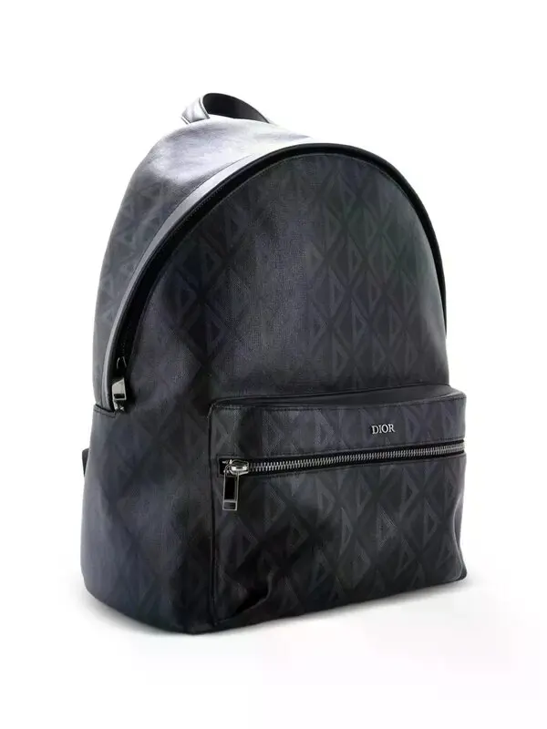 Dior Rider Cd Diamond Coated Canvas Large Backpack