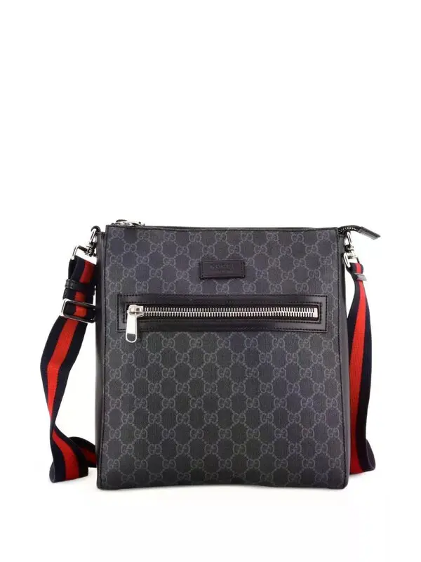 Gucci Gg Coated Canvas Messenger Bag