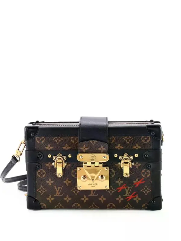 LOUIS VUITTON Monogram Canvas Petite Malle Clutch Bag