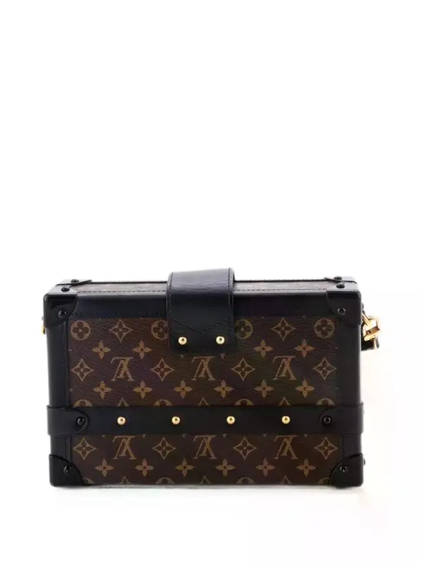 LOUIS VUITTON Monogram Canvas Petite Malle Clutch Bag