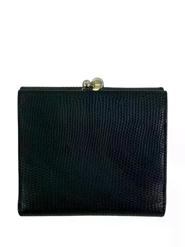 FERRAGAMO 2010-2026 Embossed Leather Vara Trifold Wallet Small Wallets