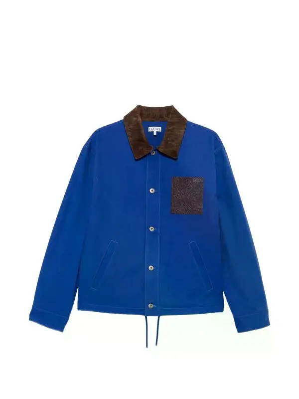 Loewe Corduroy-collar Patch-pocket Overshirt