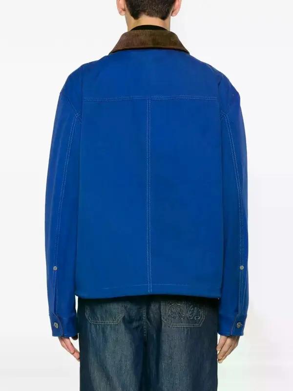 Loewe Corduroy-collar Patch-pocket Overshirt