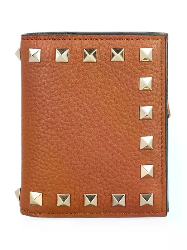 Valentino Garavani Rockstud Bifold Wallet - Brown