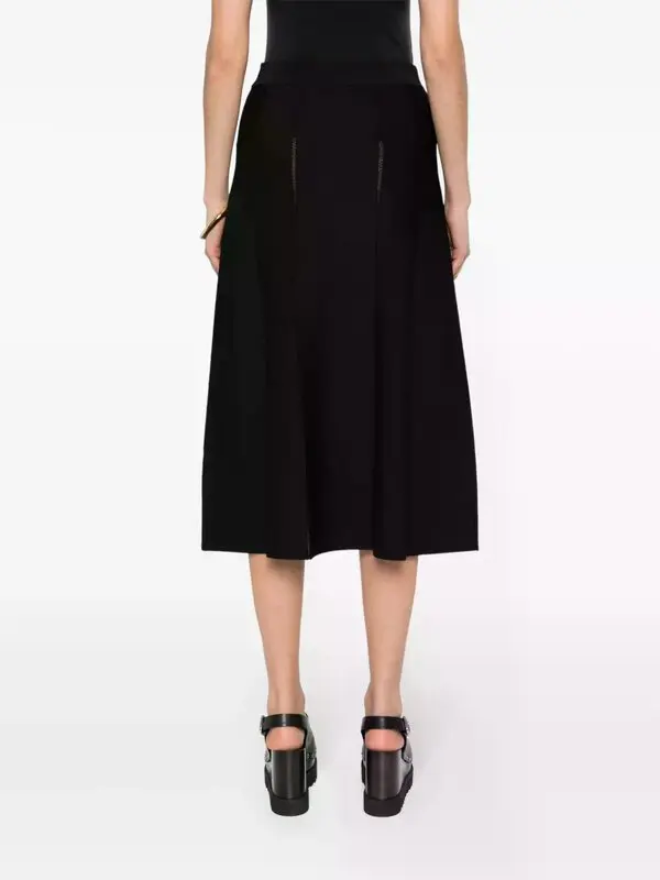 Zimmermann Ribbed Knit A-line Midi Skirt