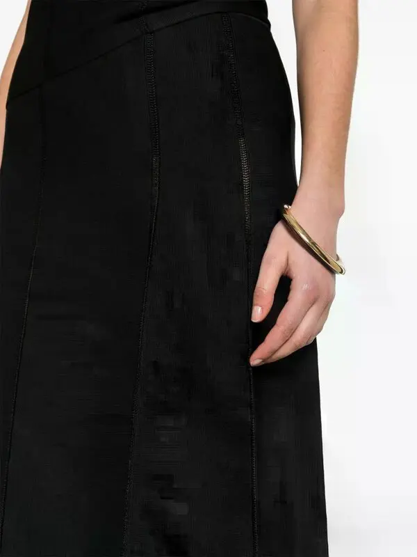 Zimmermann Ribbed Knit A-line Midi Skirt