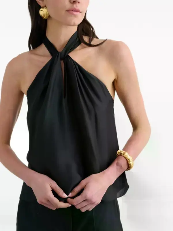 TOCCIN Everlee Halterneck Blouse