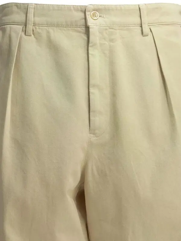 Prada Pleated Cotton Trousers