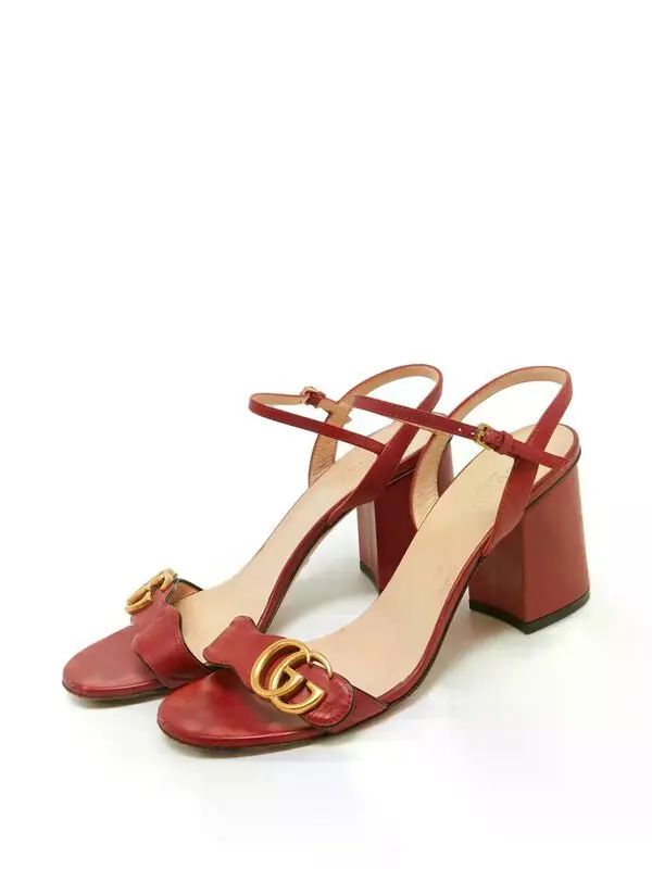 Gucci Leather Ankle Strap Sandals