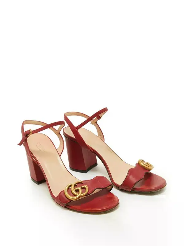 Gucci Leather Ankle Strap Sandals