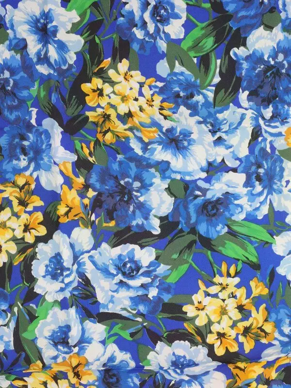 Kenzo Floral-print Scarf - Blue