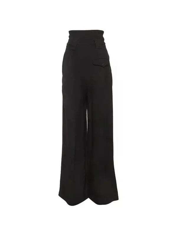 Fendi Crepe Wide-leg Trousers