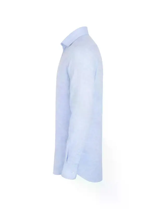 TOMBOLINI Spread-collar Button-up Shirt - Blue