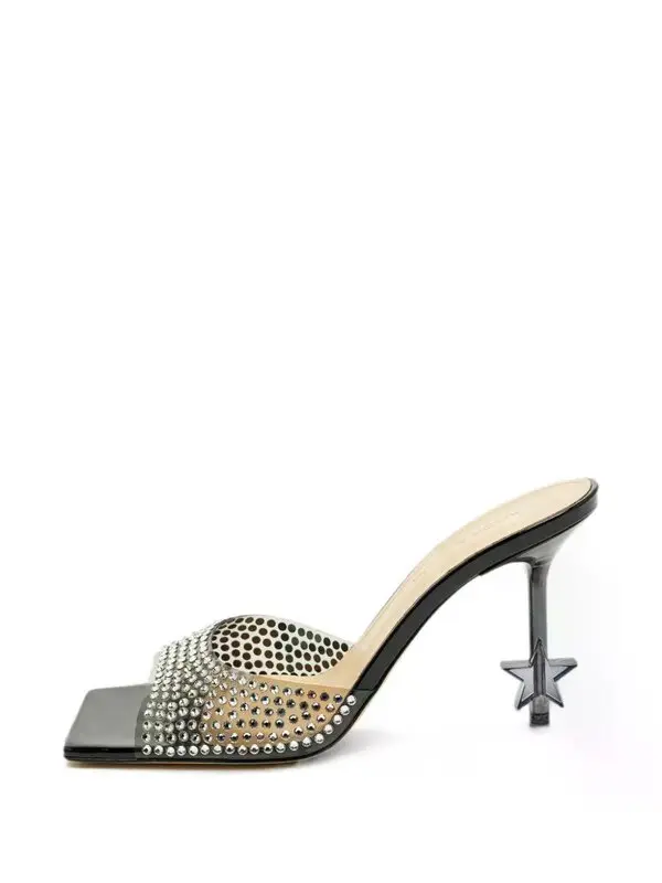 Mach & Mach Star Crystal-embellished Heeled Sandals