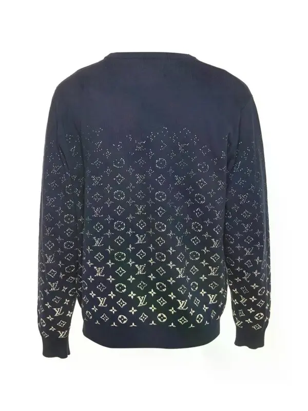 LOUIS VUITTON Monogram Gradient Crew Neck Sweater