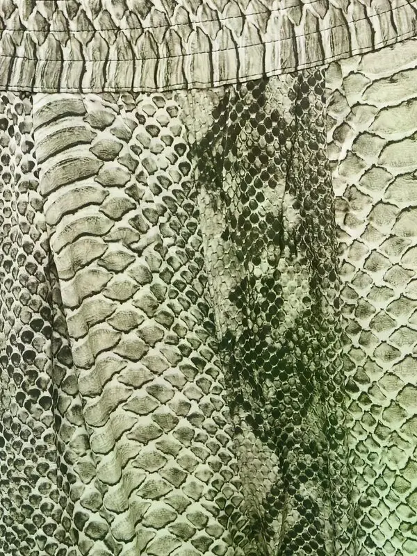 Stella McCartney Snakeskin-print Rib-hem Trousers