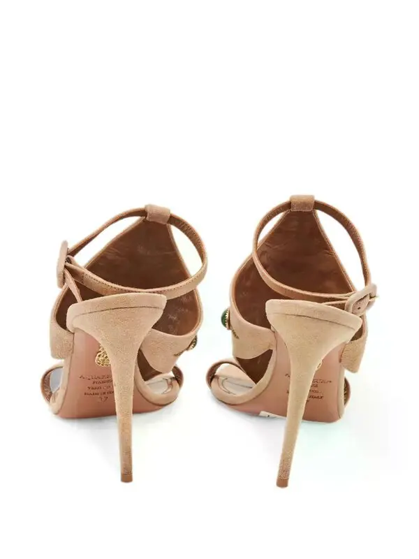 AQUAZZURA Embellished Ankle-strap Sandals