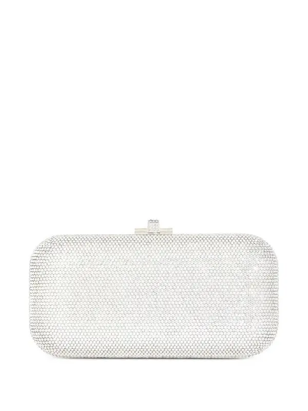 Judith Leiber Crystal-embellished Clutch Bag - Silver