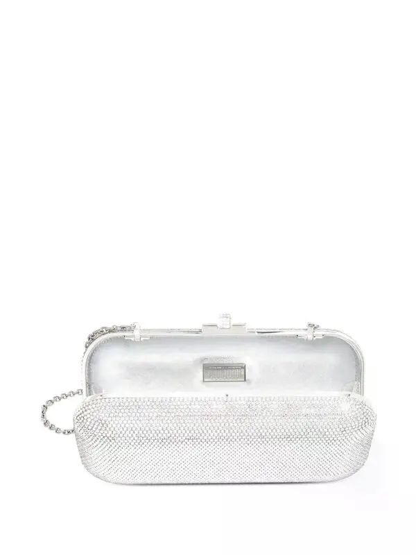 Judith Leiber Crystal-embellished Clutch Bag - Silver